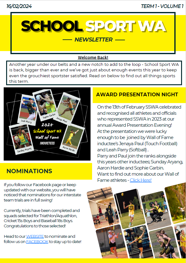 Newsletter – SSWA